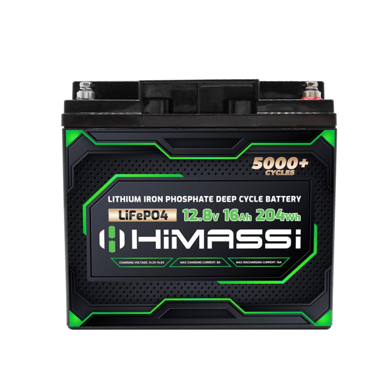 12V 16Ah LiFePO4 Lithium Battery for Lawn Mower, Security, UPS - HiMAX BATT